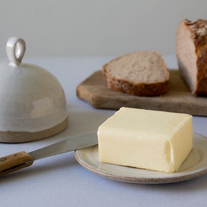 Ceramic Round Butter Dish With Lid - Etsy