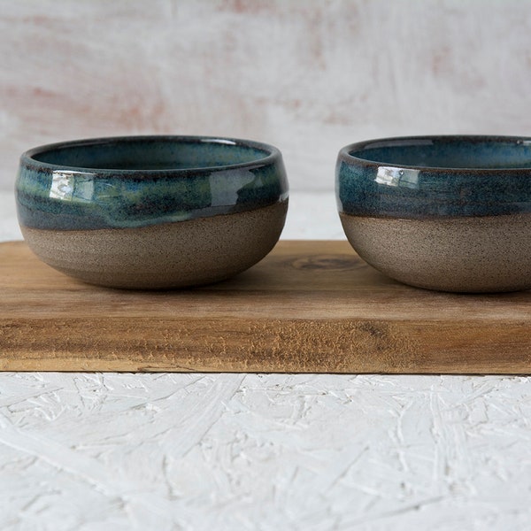 Blue Pottery Bowls - Etsy