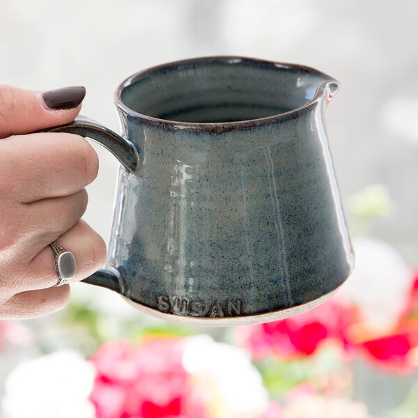 Blue Milk Pitcher - Etsy