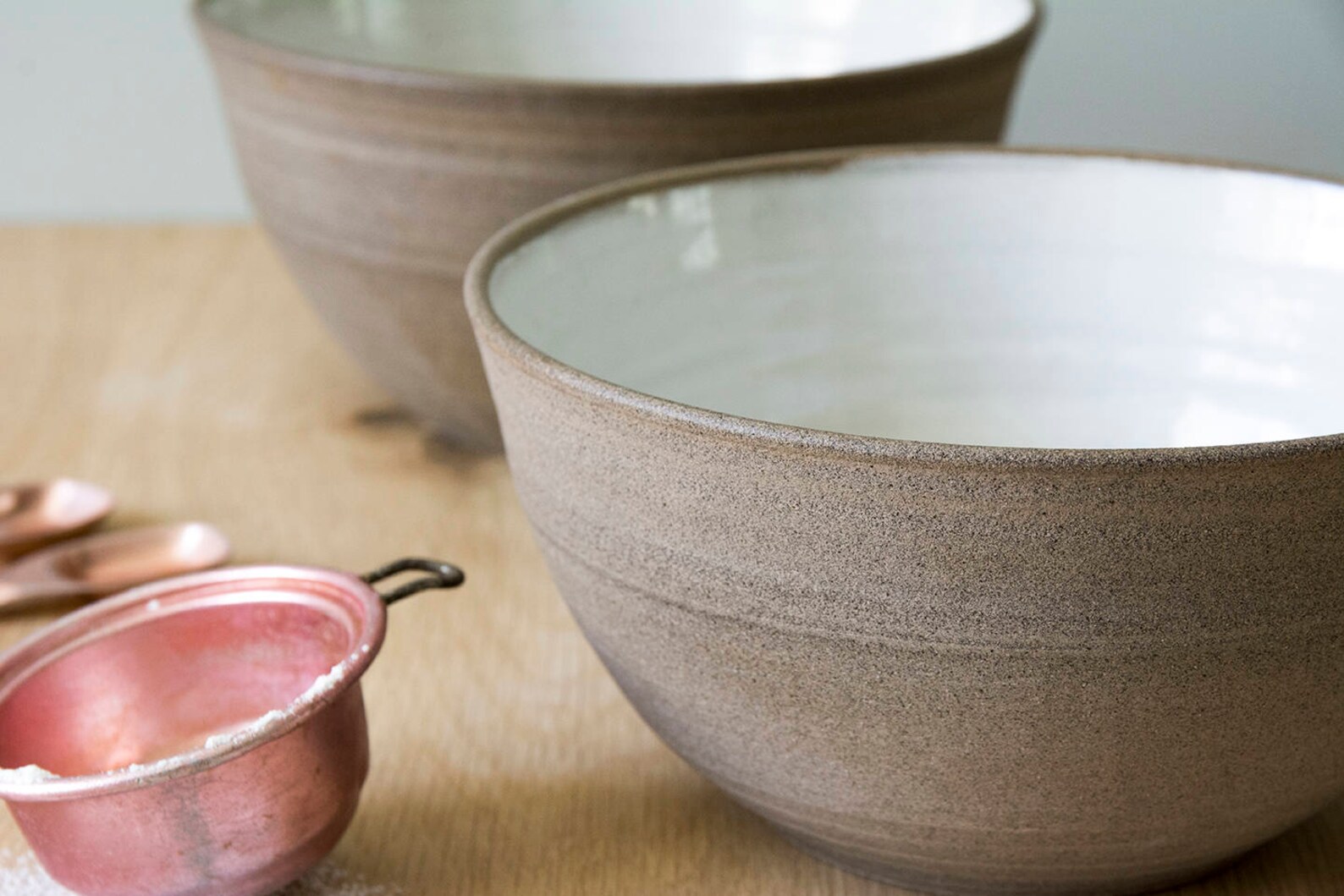 Ceramic Mixing Bowl, Serving Bowl, Pottery Salad Bowl, Stoneware Bowl ...