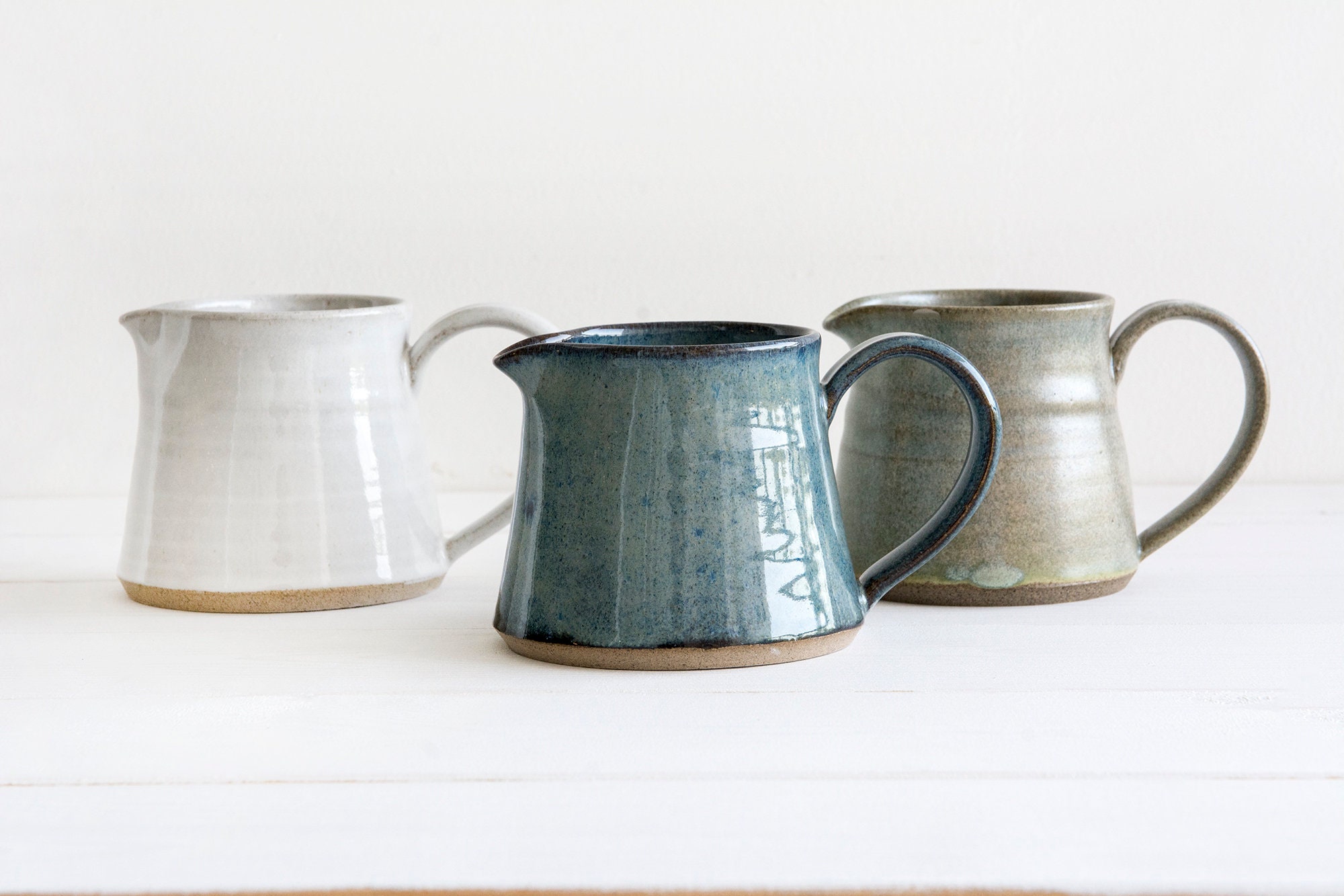 Creamer Ceramic Milk Pitcher Pottery White Pitcher Tea - Etsy Israel