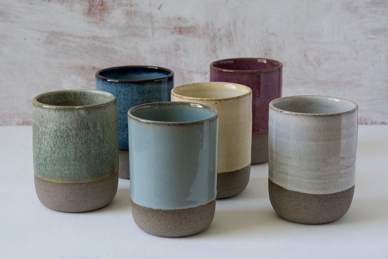 Stoneware Ceramic Tumblers 10 fl. oz | Etsy