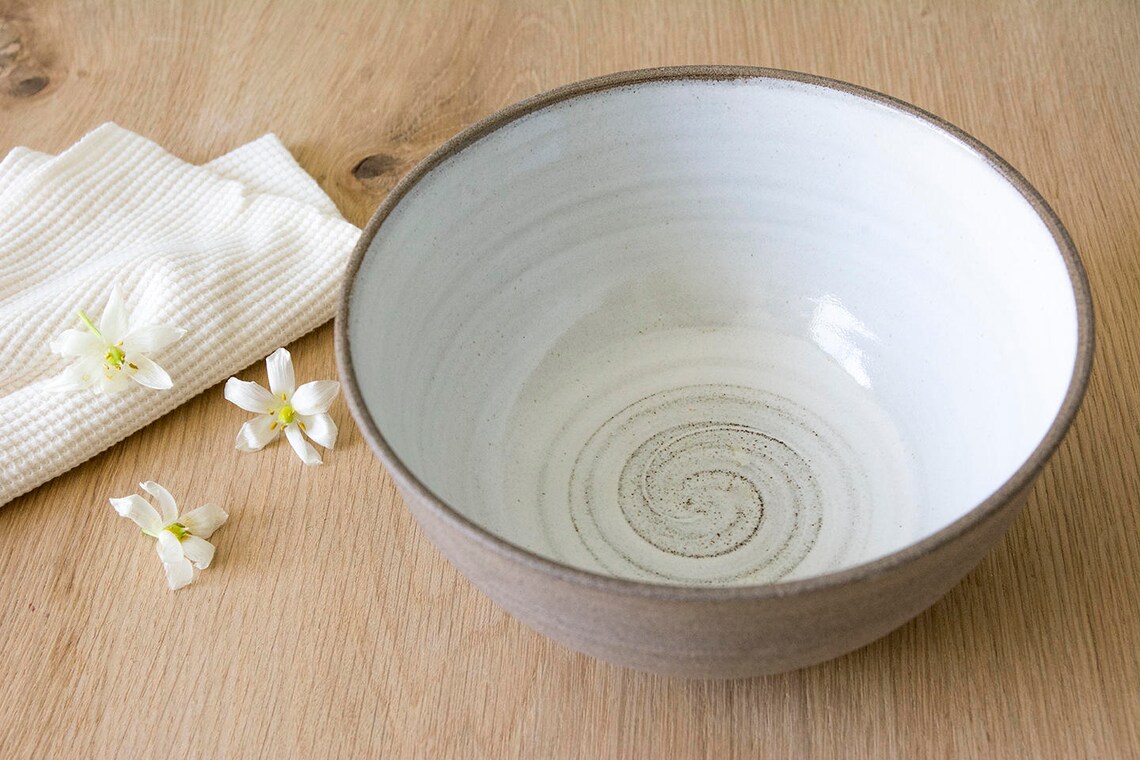 Ceramic Mixing Bowl Serving Bowl Pottery Salad Bowl | Etsy