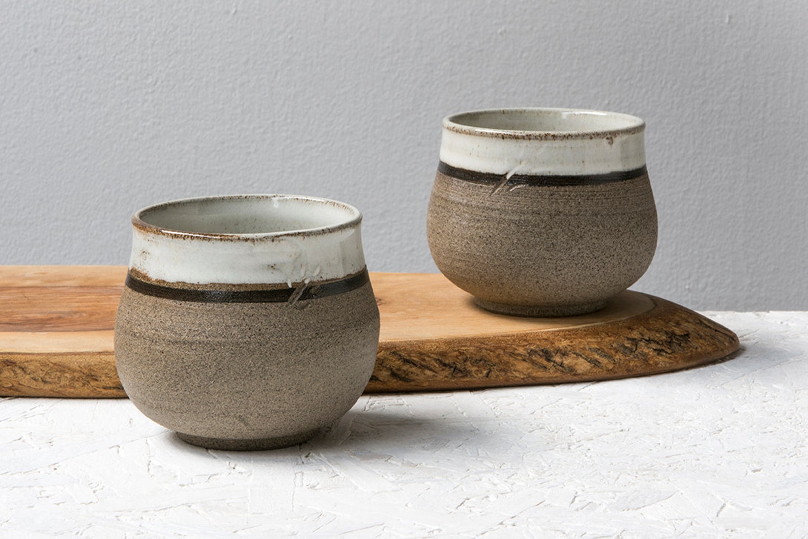 Set of 2 Ceramics Cups Handmade Pottery Small Coffee Cups - Etsy