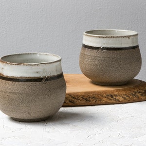 Ceramic Chai Cups, Set of 2 Cups, Handmade Pottery Teaware, Small Cups ...