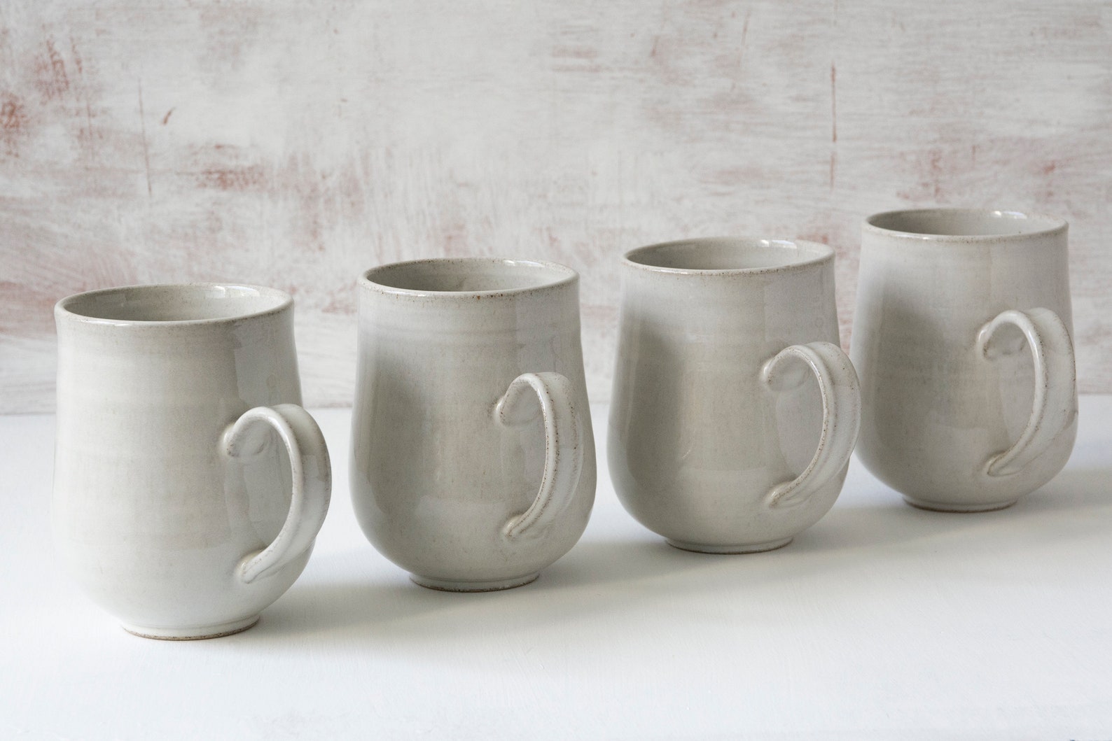 Stoneware Pottery Coffee Mugs Set of 6 14 Fl. Oz - Etsy