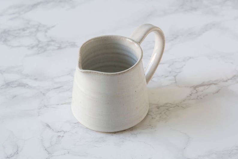 White Syrup Pitcher Ceramic Milk Creamer - Etsy