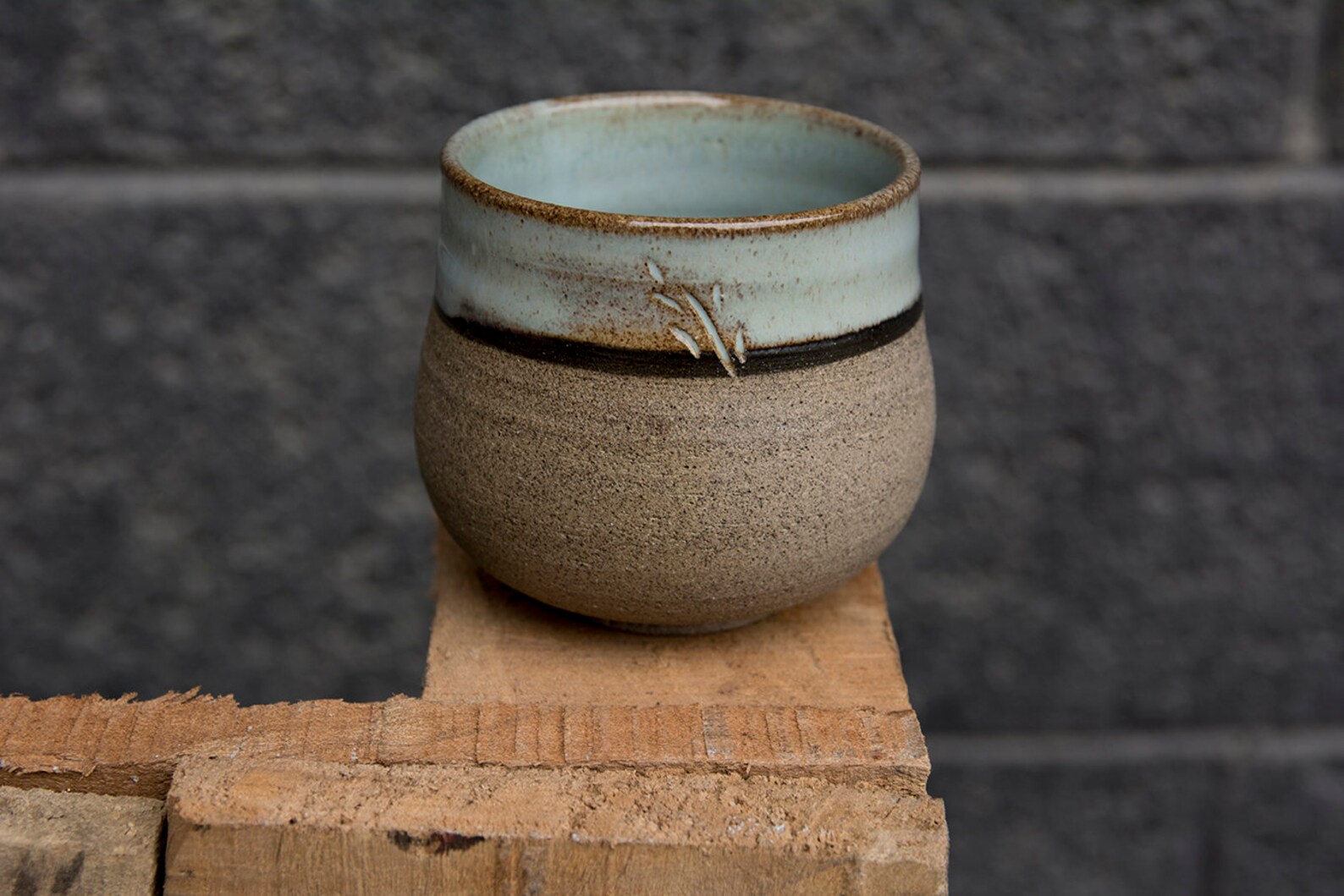Blue Pottery Cups Ceramic Design Stoneware Pottery Set of - Etsy