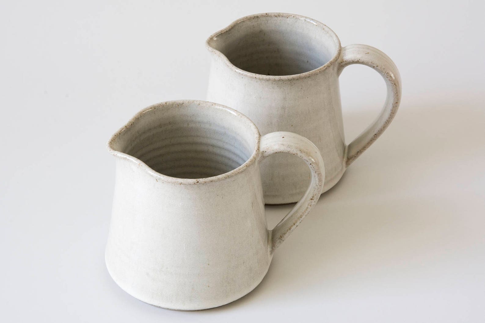 Creamer Ceramic Milk Pitcher Pottery White Pitcher Tea - Etsy