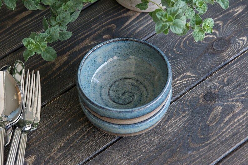 Ceramic Pottery Bowls Set of 4 Condiment Bowls - Etsy