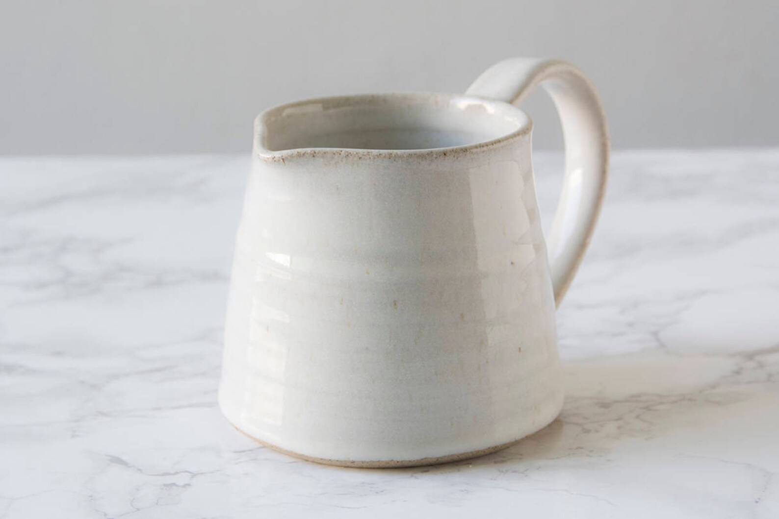 White Syrup Pitcher, Ceramic Milk Creamer - Etsy