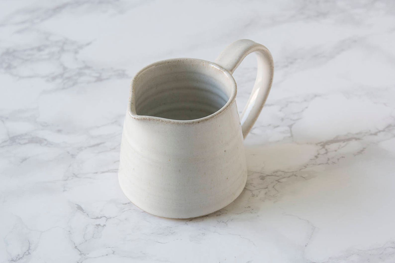 Creamer Ceramic Milk Pitcher Pottery White Pitcher Tea - Etsy