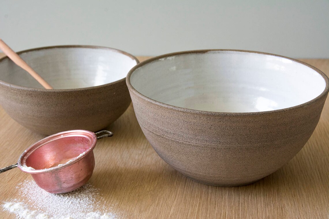 Ceramic Mixing Bowl Serving Bowl Pottery Salad Bowl | Etsy