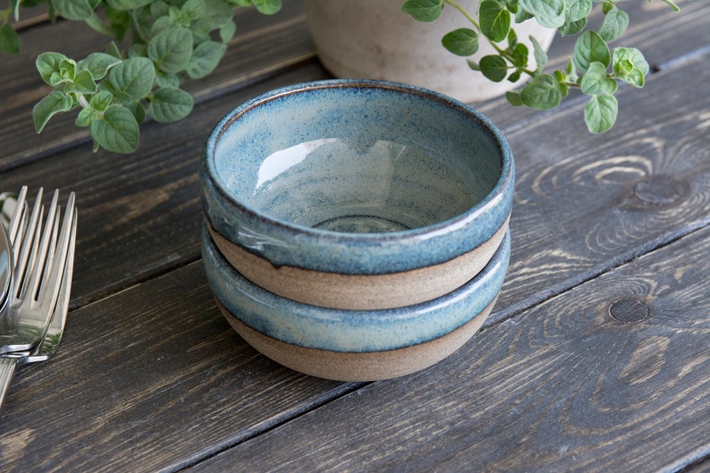 Ceramic Pottery Bowls Set of 4 Condiment Bowls - Etsy