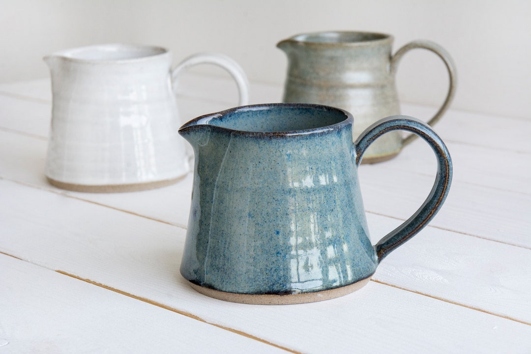 Ceramic Small Pitcher, 9 Fl. Oz Pottery Creamer - Etsy