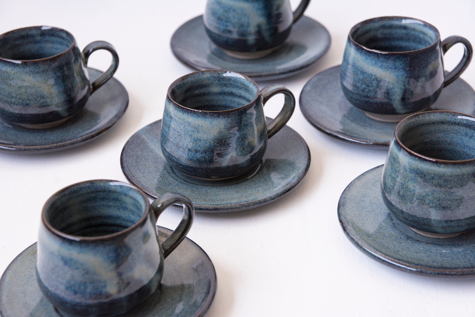 Set of 6 Pottery Espresso Cups - Etsy