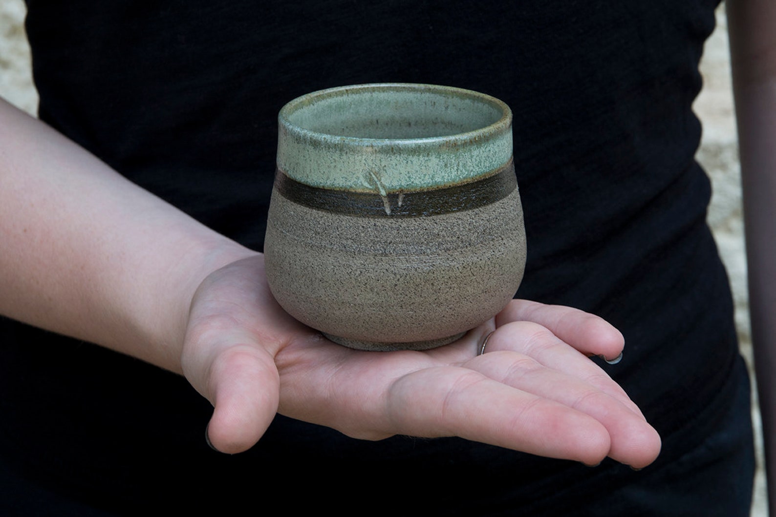 Ceramic Espresso Cups Set of 2 Handles Pottery Cups - Etsy