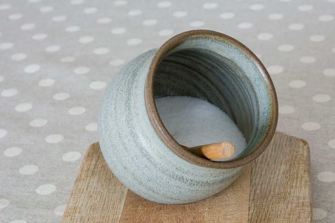 Pottery Salt Pig, Salt Keepers, Kitchen Storage, Rustic Kitchenware ...
