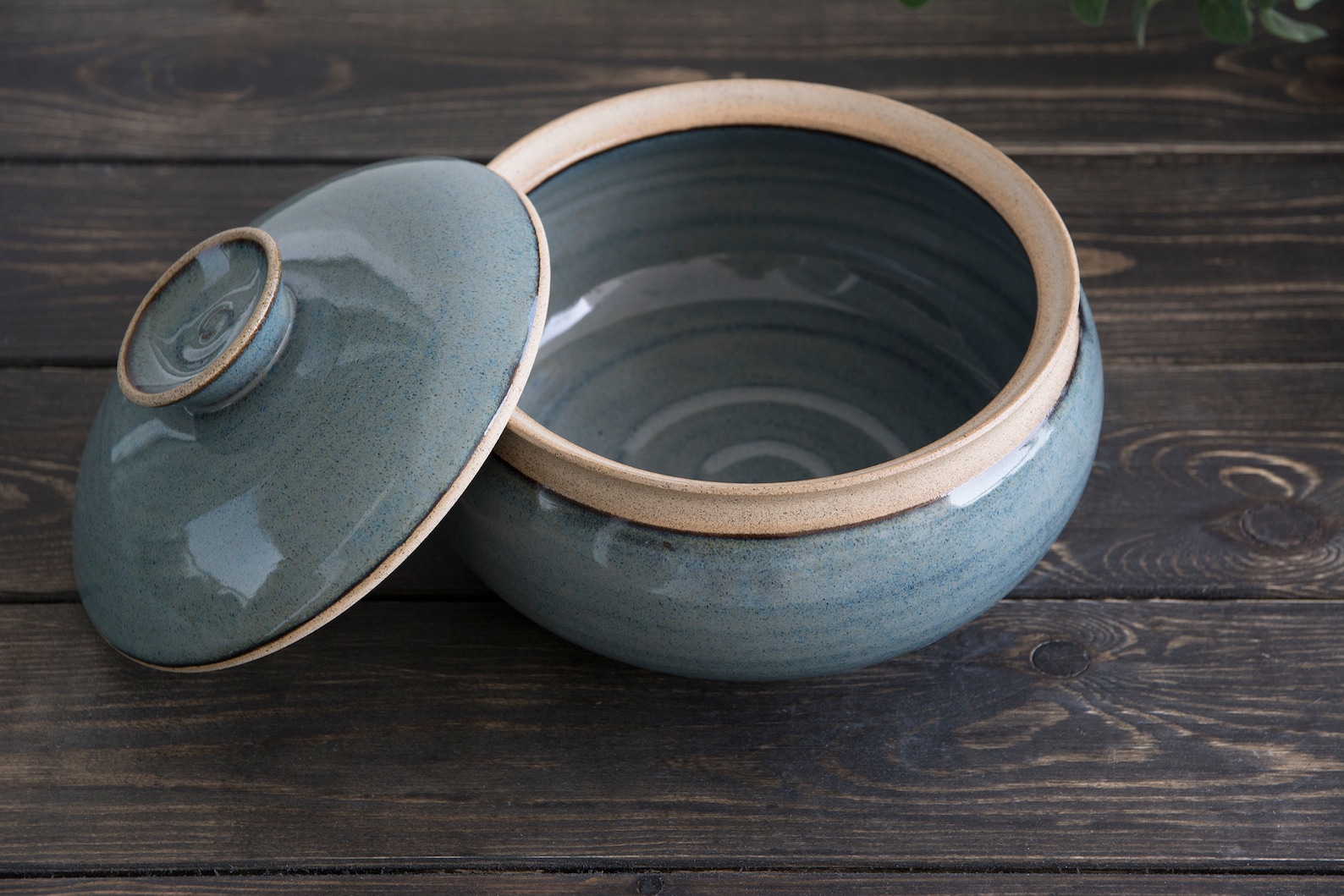 Round Ceramic Casserole Dish With Lid, 2 Sizes - Etsy