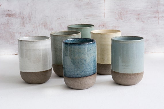 Rustic Ceramic Coffee Cup 10 Fl. Oz | Etsy