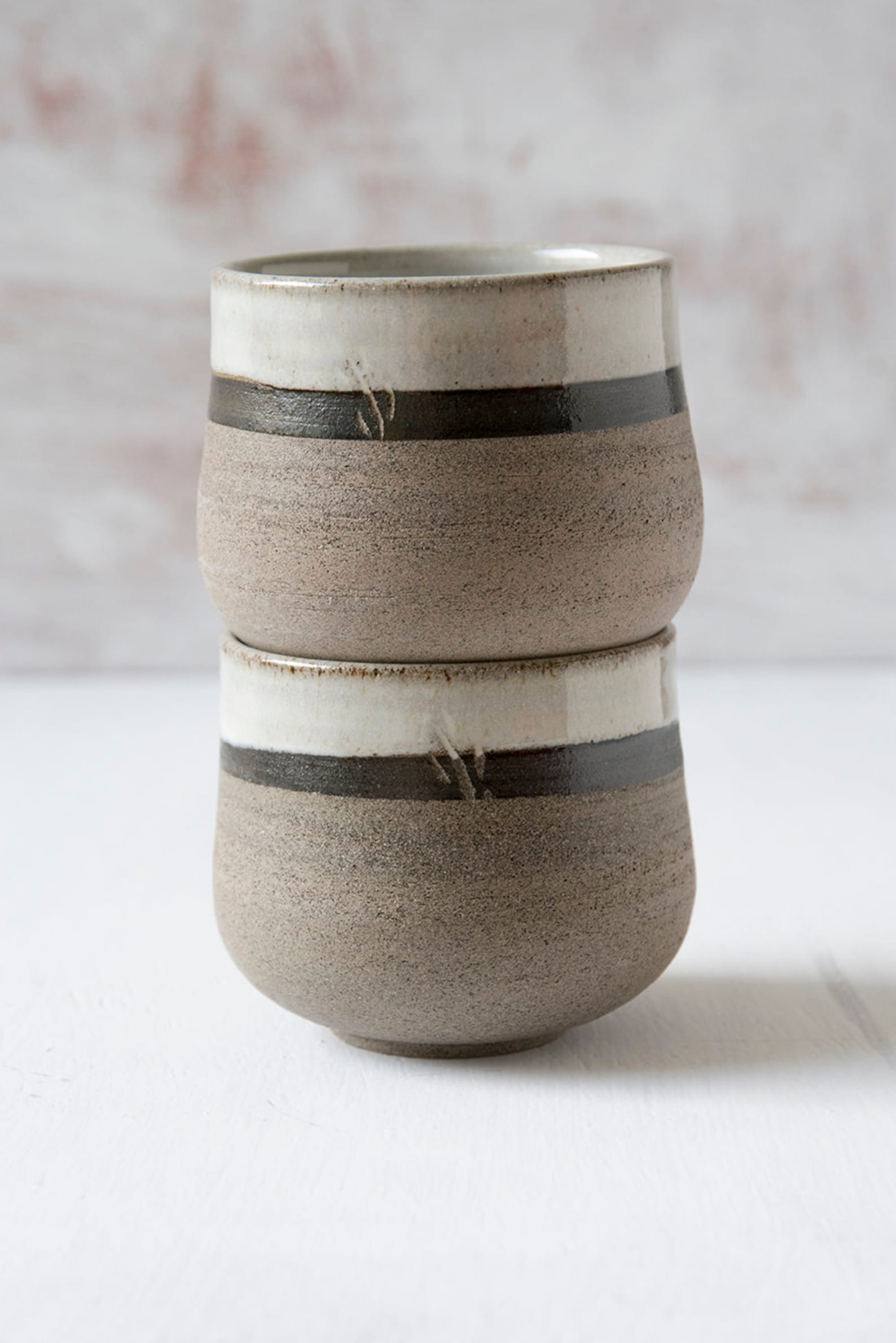 Ceramic Chai Cups Set of 2 Cups Handmade Pottery Teaware | Etsy