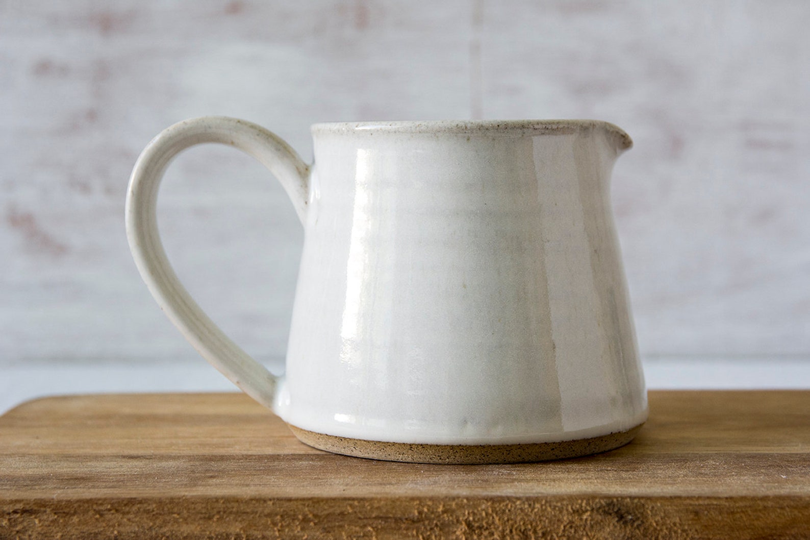 Creamer Ceramic Milk Pitcher Pottery White Pitcher Tea - Etsy