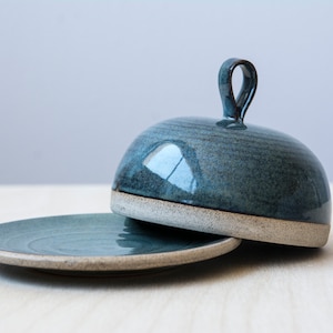 Ceramic Round Butter Dish With Lid - Etsy