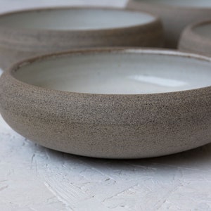Small Rustic Pottery Shallow Bowl - Etsy