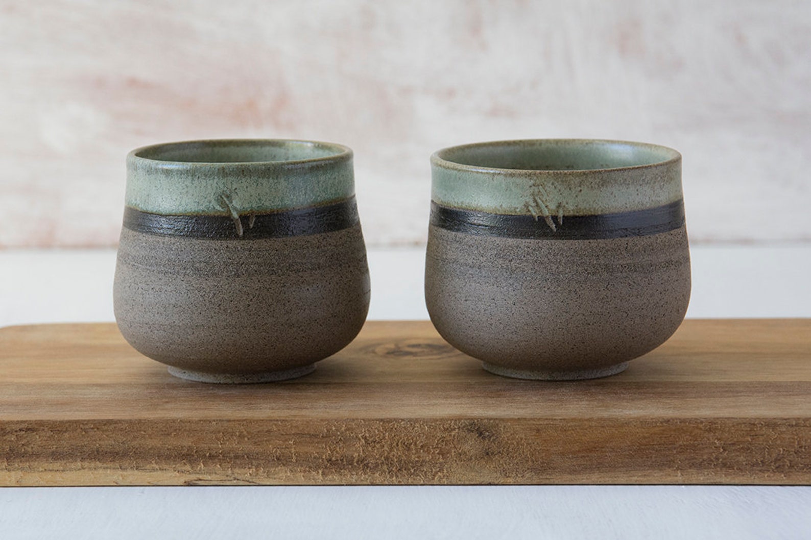 Ceramic Espresso Cups Set of 2 Handles Pottery Cups - Etsy