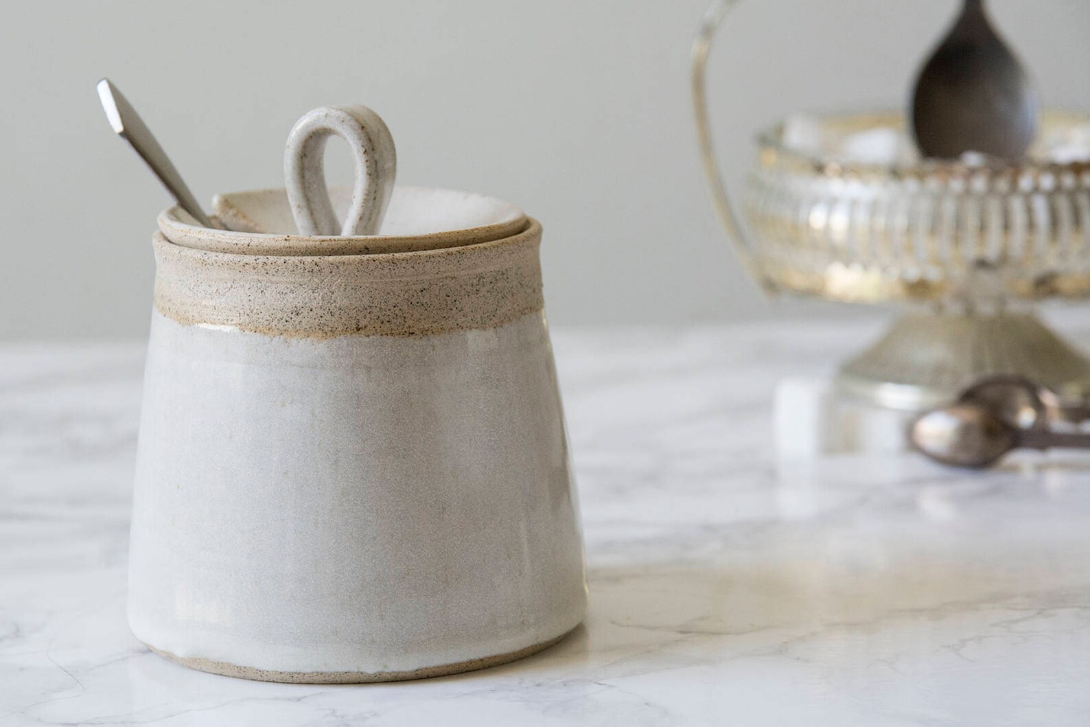 Rustic Ceramic Sugar Bowl - Etsy