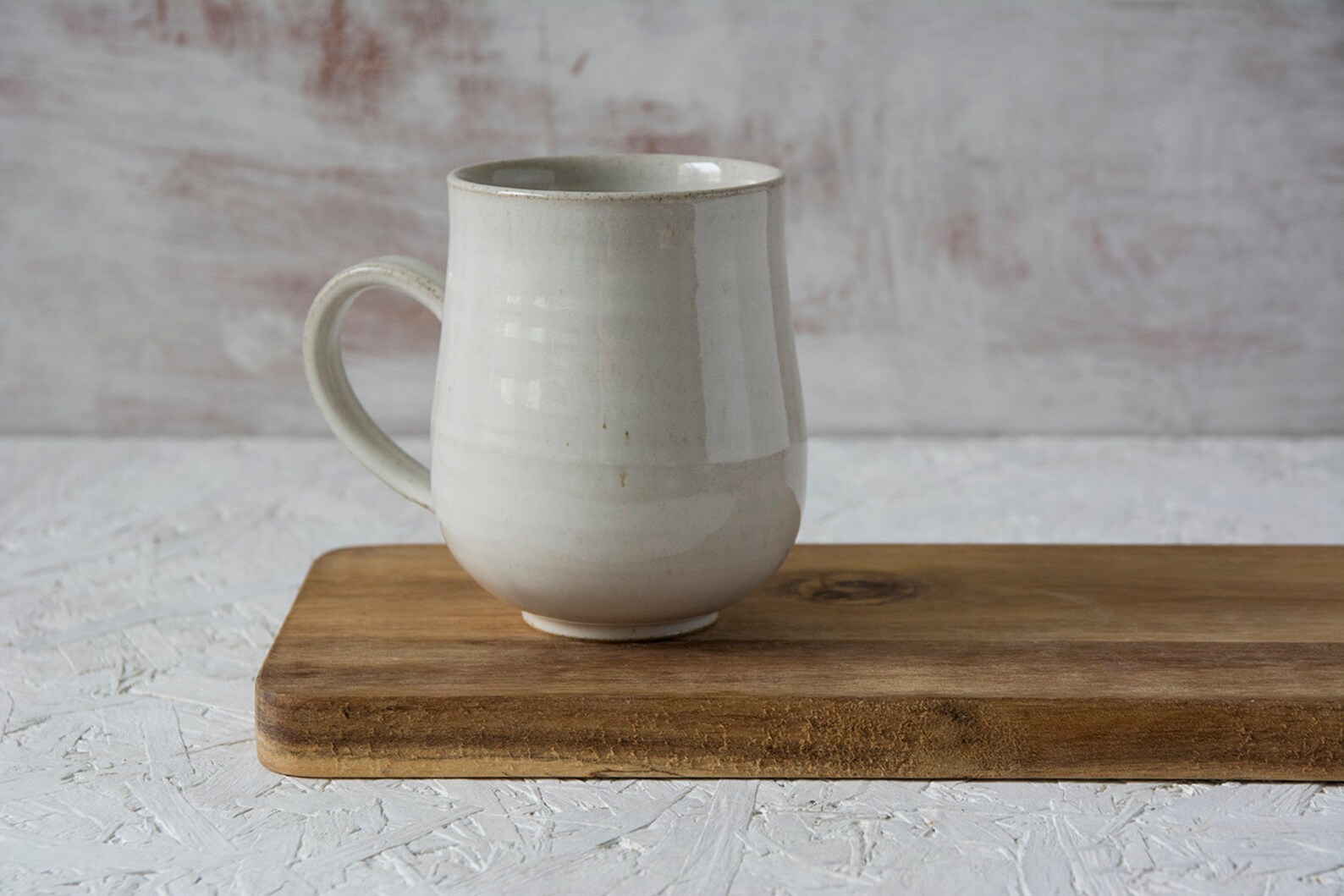 Large Ceramic White Mug 14 Fl. Oz | Etsy