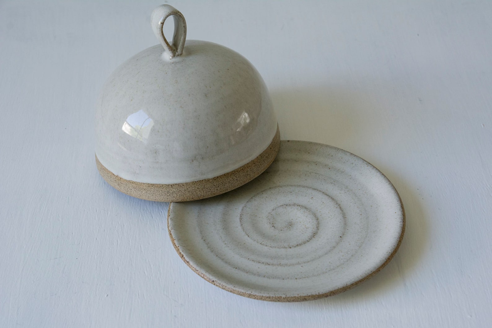 Pottery Round Butter Dish With Lid - Etsy