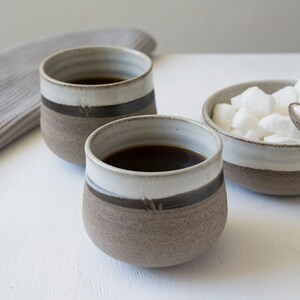 Ceramic Chai Cups, Set of 2 Cups, Handmade Pottery Teaware, Small Cups ...