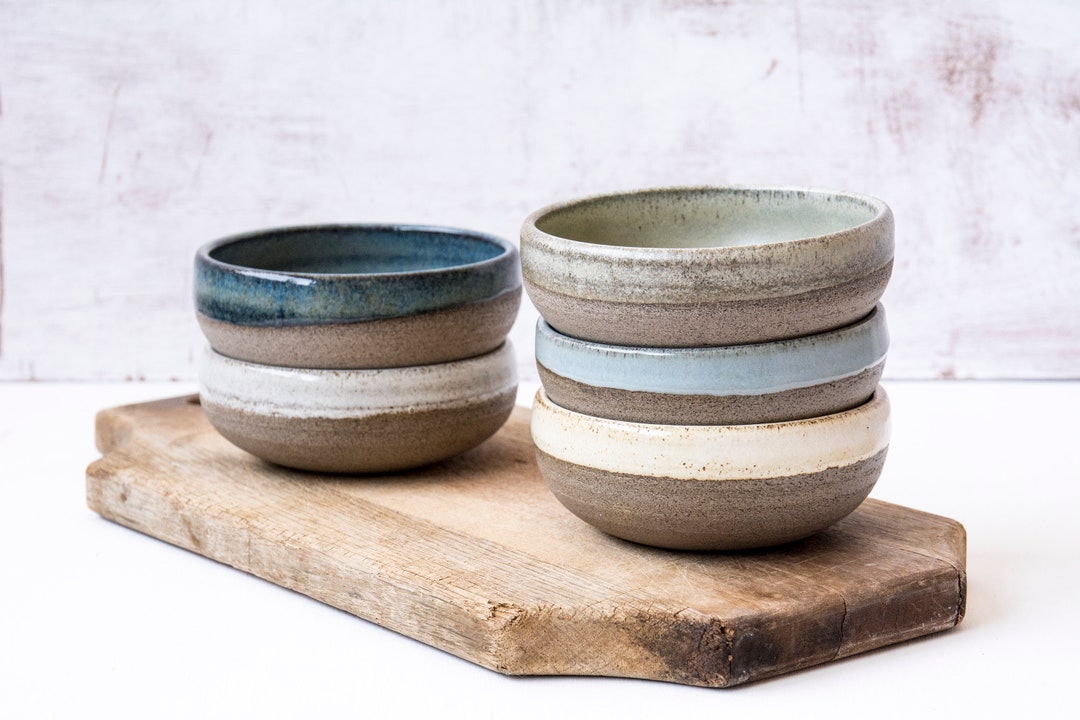 Rustic Dip Bowls, Ceramic Small Bowl Set, Tiny Bowl Pottery, Tapas ...