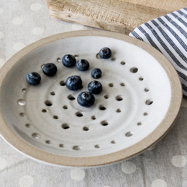 Ceramic Colander With Plate - Etsy