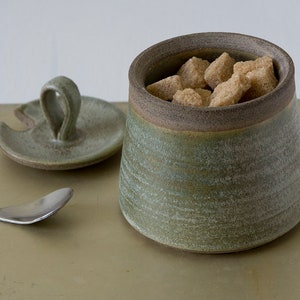 Wheel Thrown Pottery Sugar Bowl With Lid - Etsy