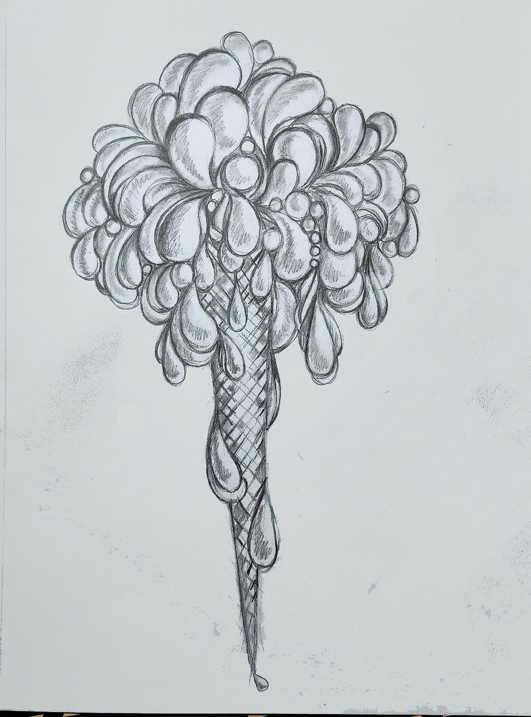 Drip Cone Original Drawing - Etsy