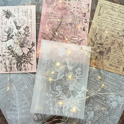 17x Realistic Micro Paper Monarch Double-sided Tiny Paper | Etsy