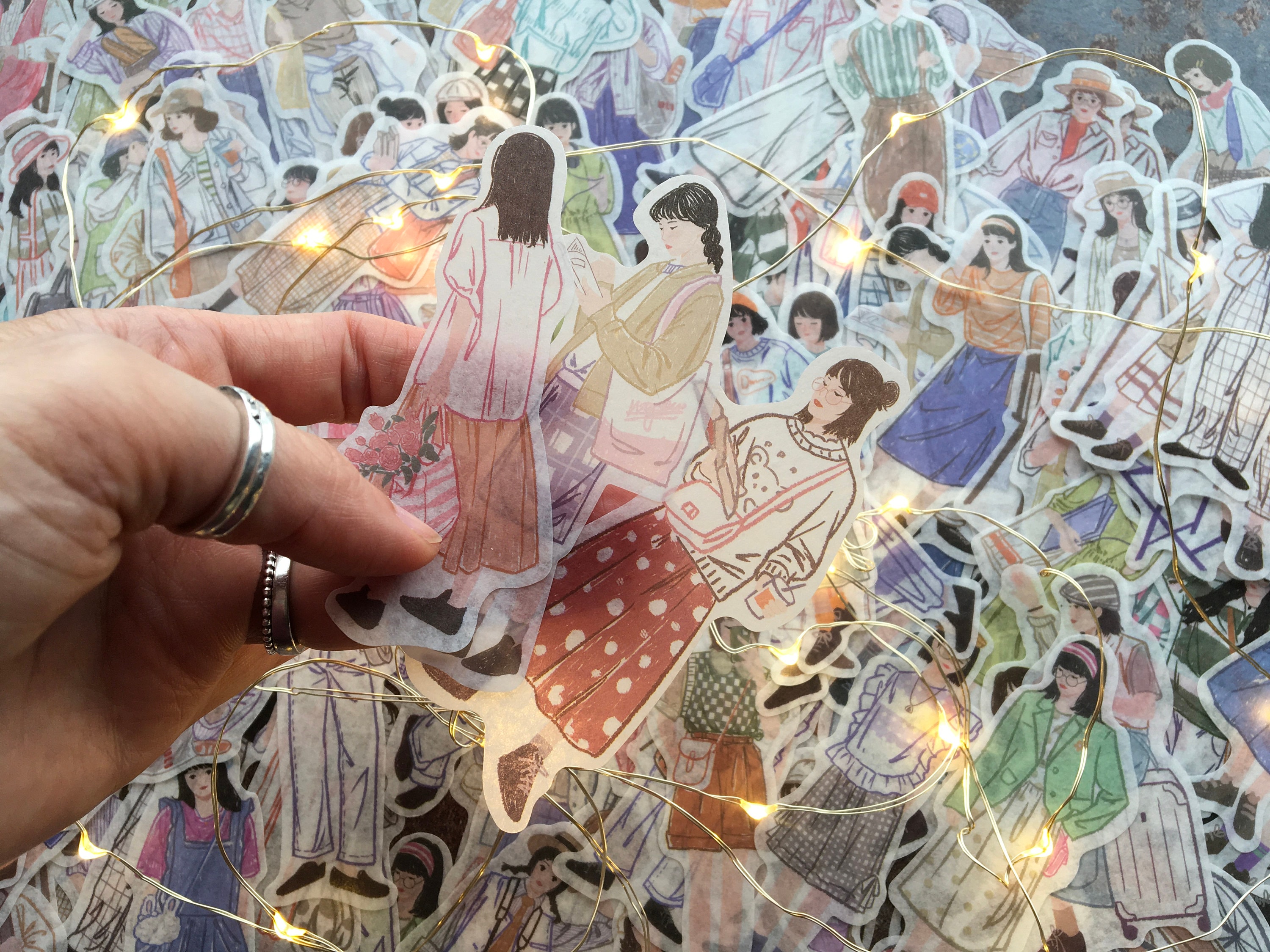 Illustrated People Stickers for Modern Journaling and Scrapbooking ...