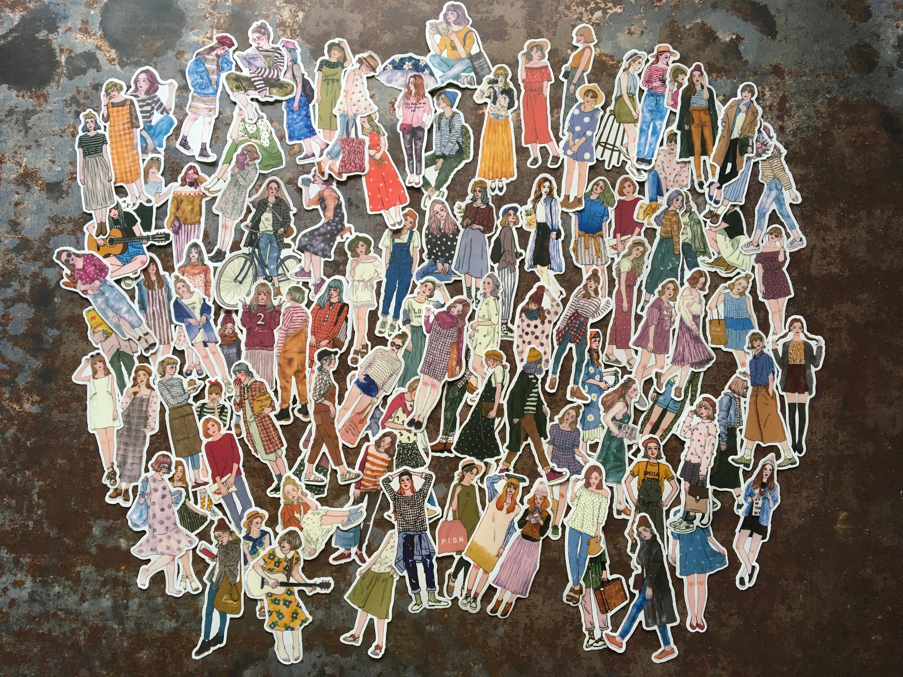 People Stickers for Modern Journaling and Scrapbooking - Etsy UK