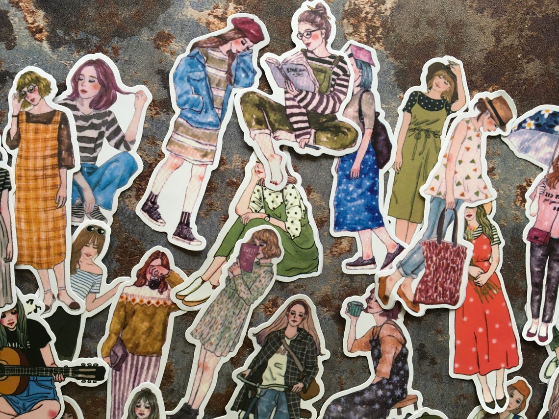 People Stickers for Modern Journaling and Scrapbooking - Etsy UK