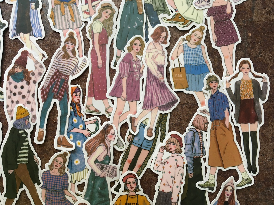 People Stickers for Modern Journaling and Scrapbooking - Etsy UK