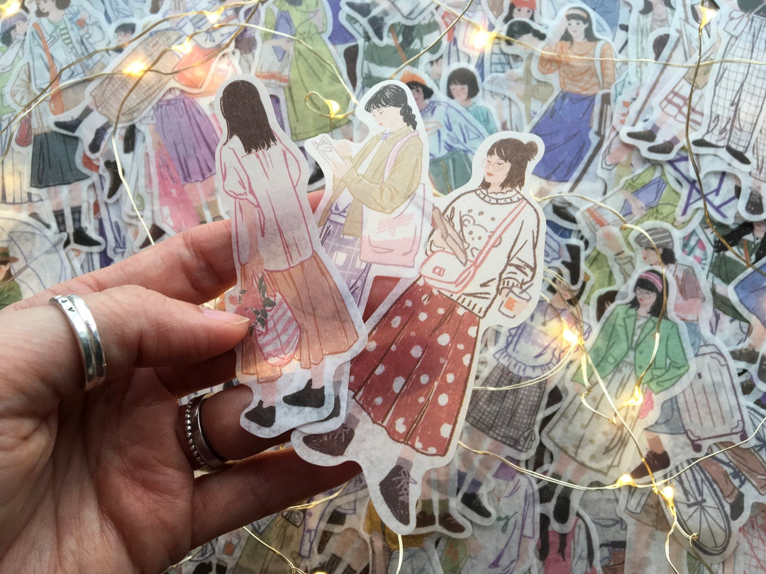 Illustrated People Stickers for Modern Journaling and Scrapbooking ...