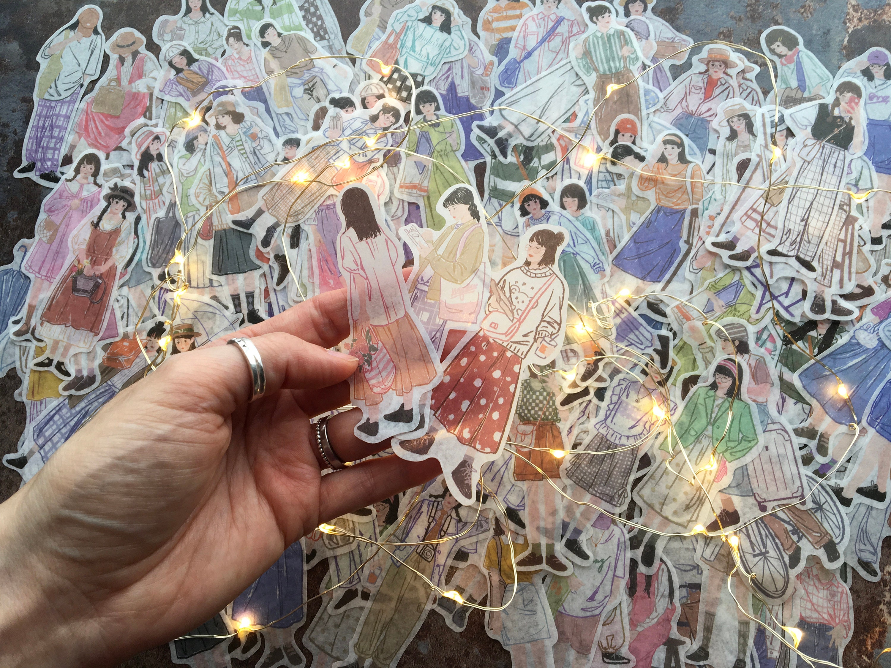 Illustrated People Stickers for Modern Journaling and Scrapbooking ...