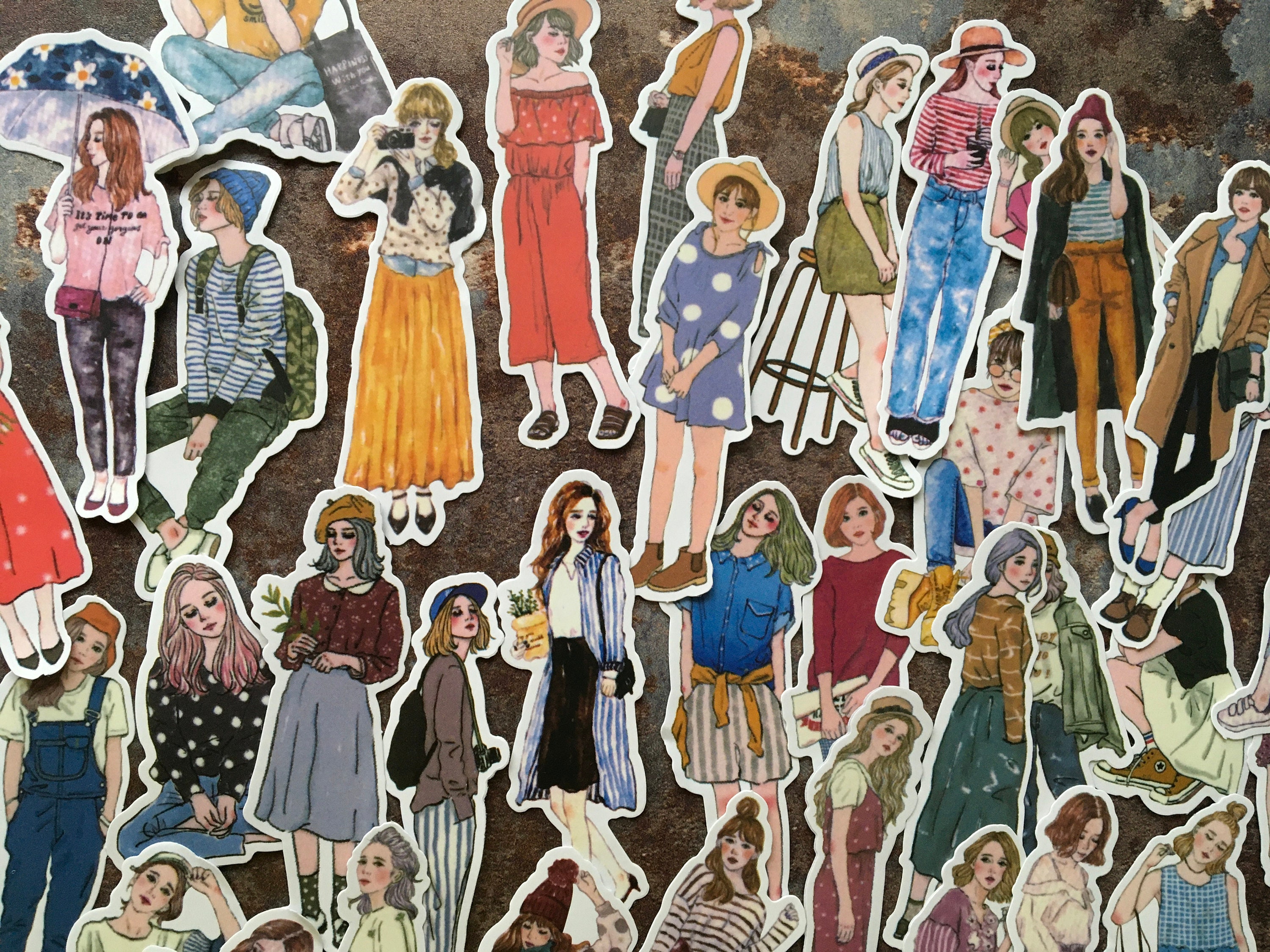 People Stickers for Modern Journaling and Scrapbooking - Etsy UK
