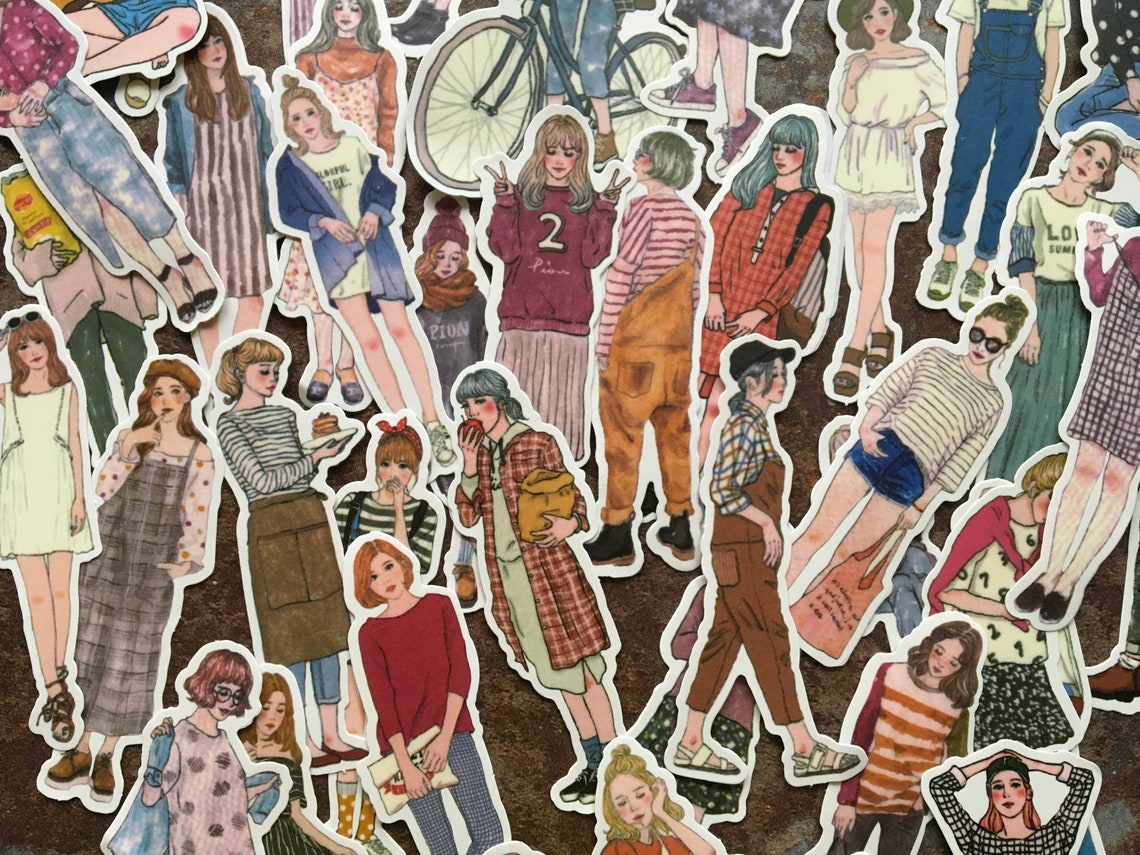 People Stickers for Modern Journaling and Scrapbooking - Etsy UK