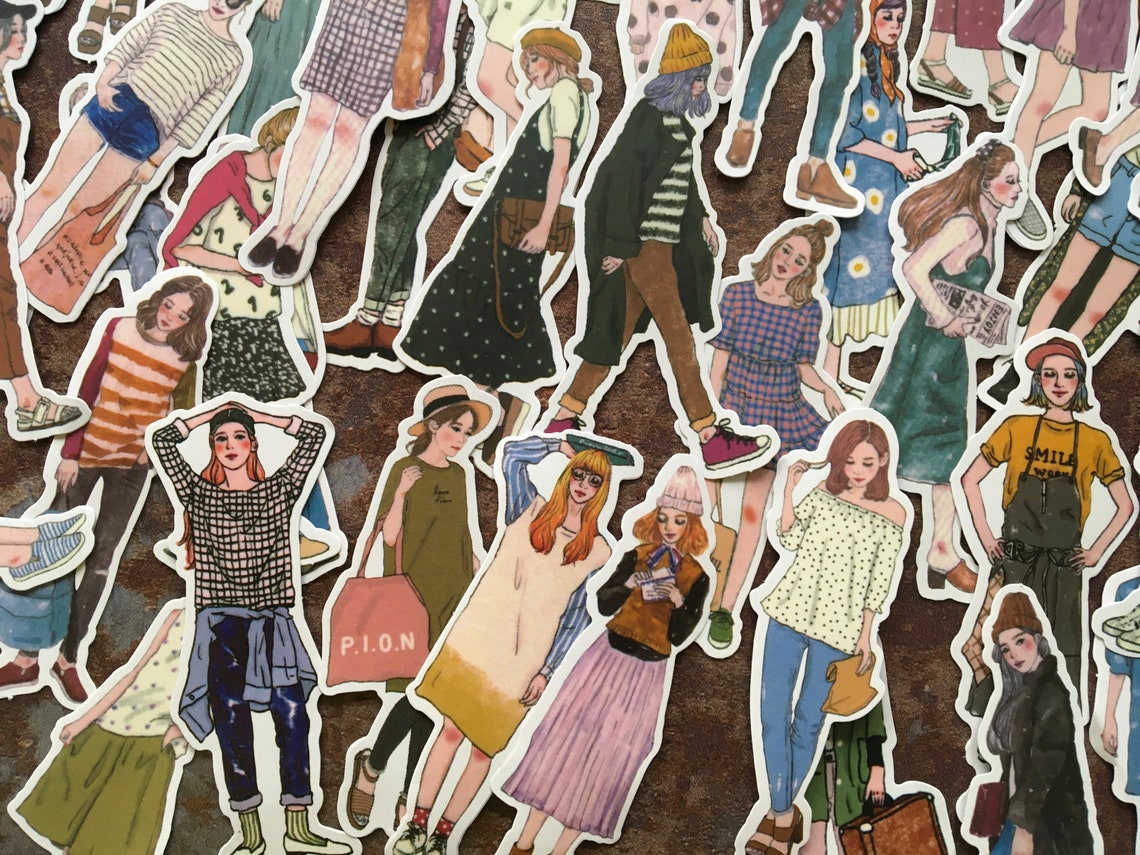 People Stickers for Modern Journaling and Scrapbooking - Etsy UK