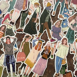 People Stickers for Modern Journaling and Scrapbooking - Etsy UK