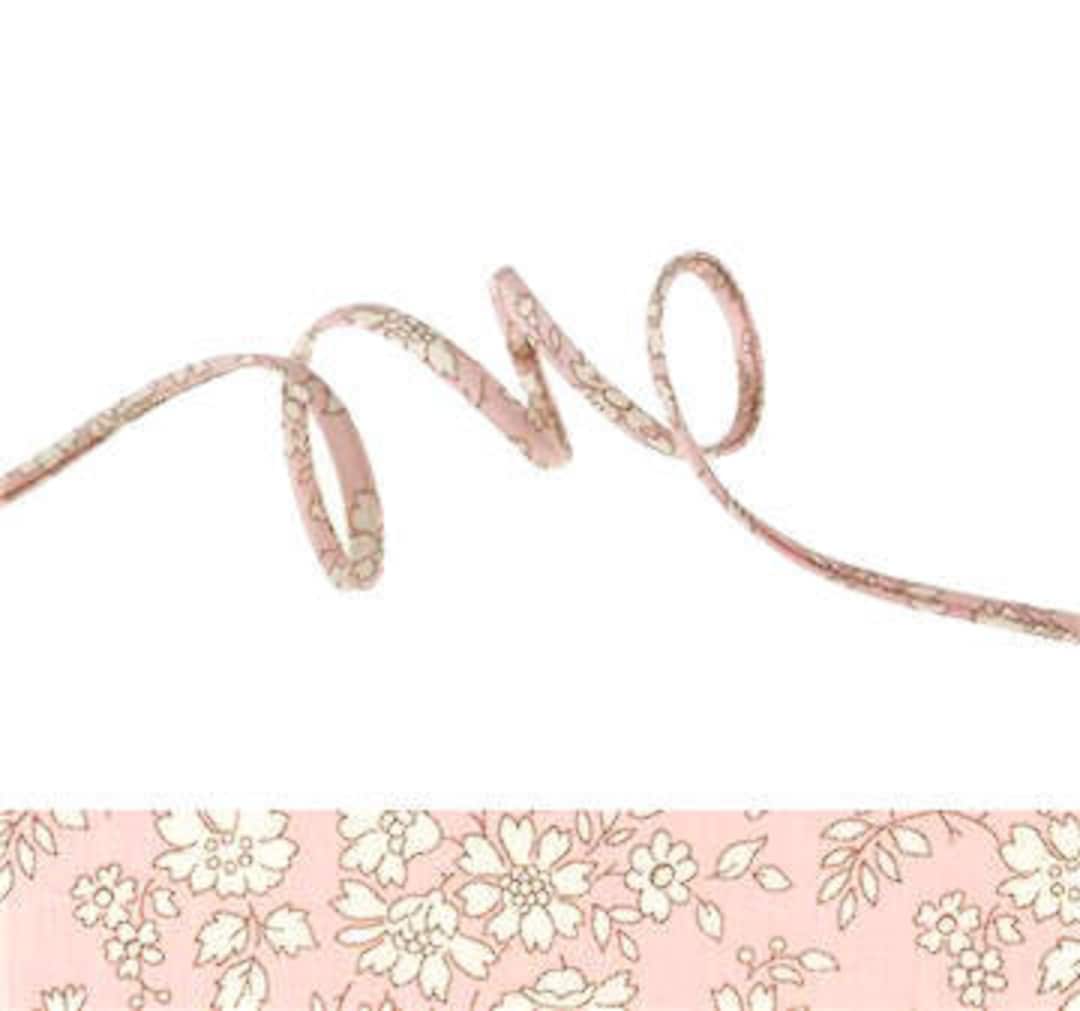 Capel Rose Nude Liberty Fabric Cord, Light Pink Spaghetti Cord ...