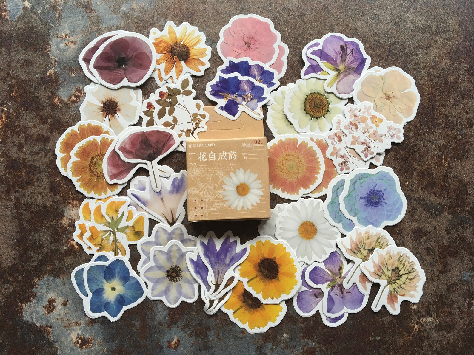 Dried Flowers Stickers to Decorate Your Art Journal Sticker - Etsy UK